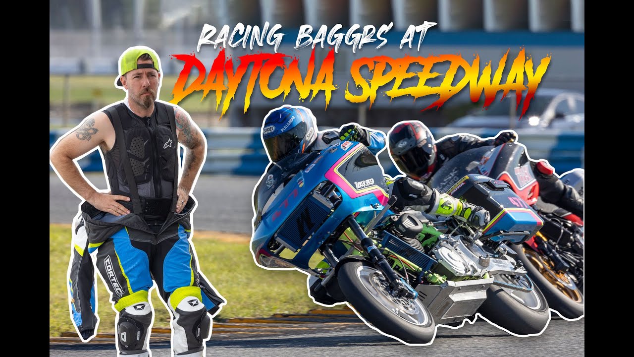 Racing Harley Baggers At Daytona International Speedway! Bagger Racing ...