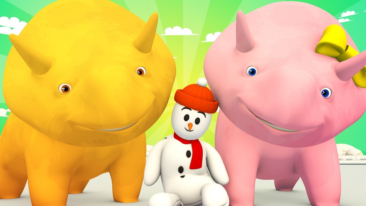 Learn Colors - Making a Snow Dino fo Christmas - Learn with Dino ...