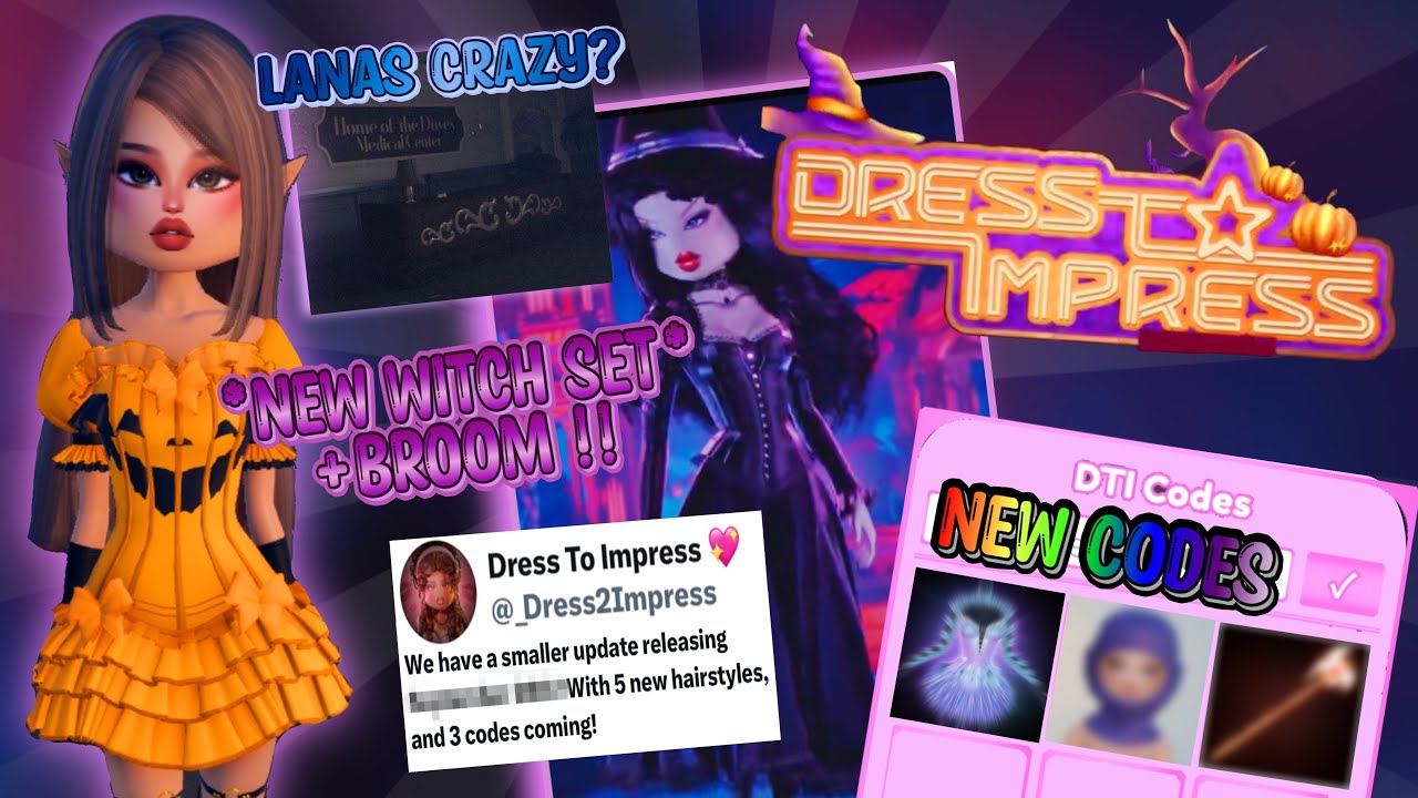 *NEW WITCH SET* REVEALED !! 3 NEW CODES AND LANA IS CRAZY ?! in DRESS ...