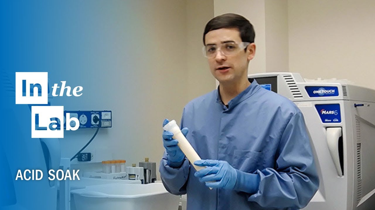 In the Lab-Cleaning Vessels 4 - Acid Soak - YouTube