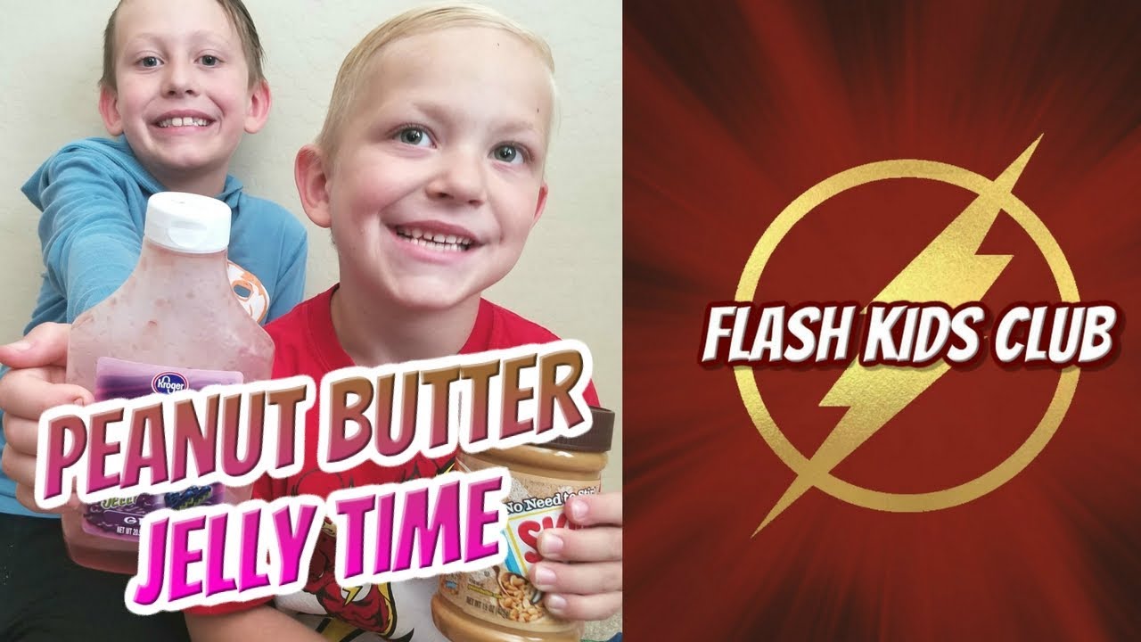 PEANUT BUTTER JELLY CHALLENGE | FUNNY KIDS CHALLENGE | FLASH KIDS CLUB ...