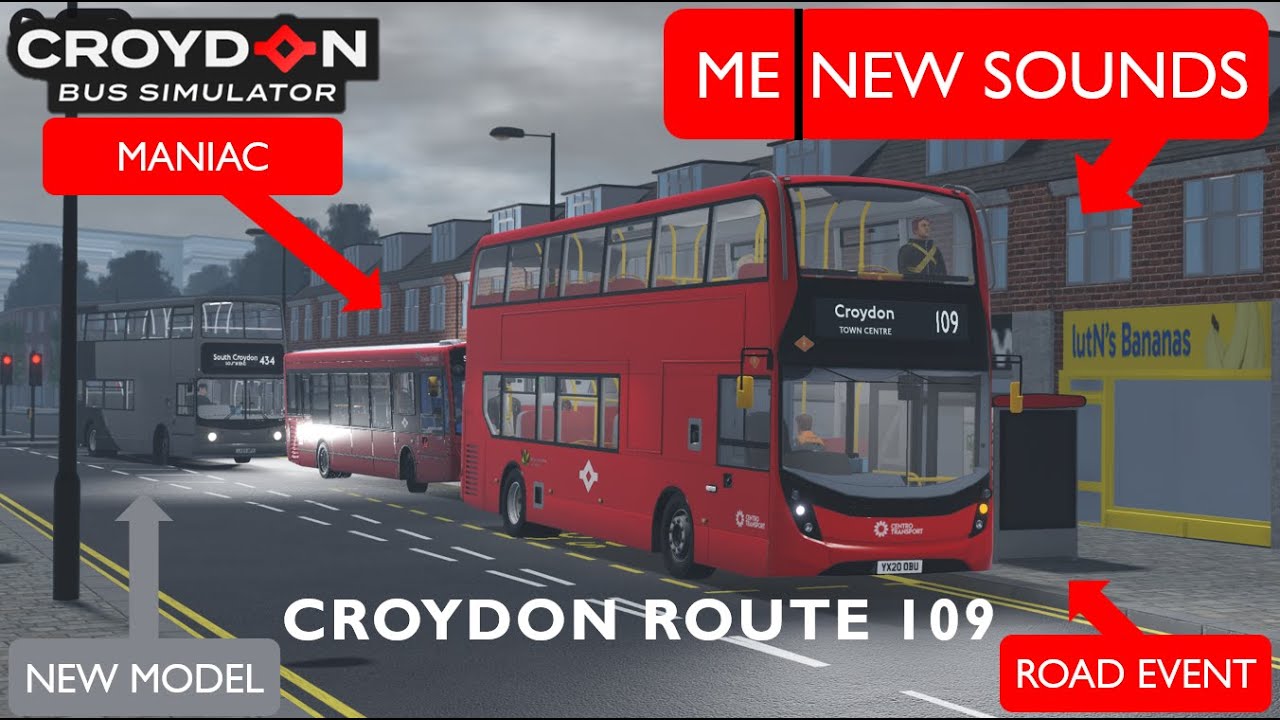 Route 109 | Centro Transport E400MMC | Croydon Bus Simulator Roblox ...