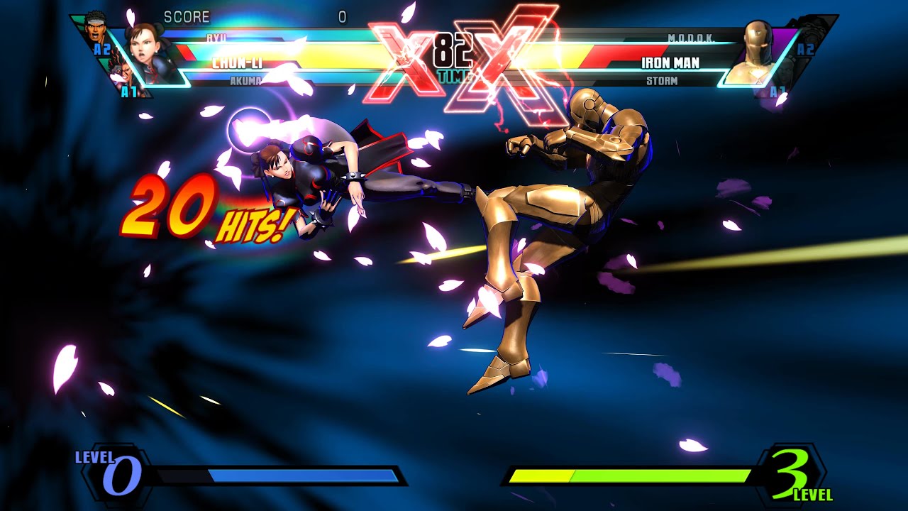Ultimate Marvel Vs Capcom 3: Arcade Mode feat. Chun-Li, Akuma and Ryu ...