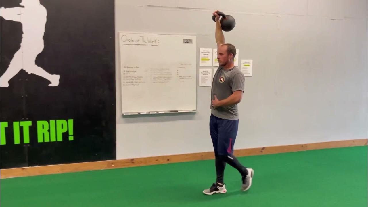Single-Arm Kettlebell Overhead Carry - YouTube
