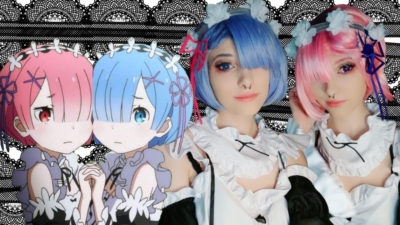 Ram and Rem | Re:Zero Cosplay Makeup Tutorial - YouTube