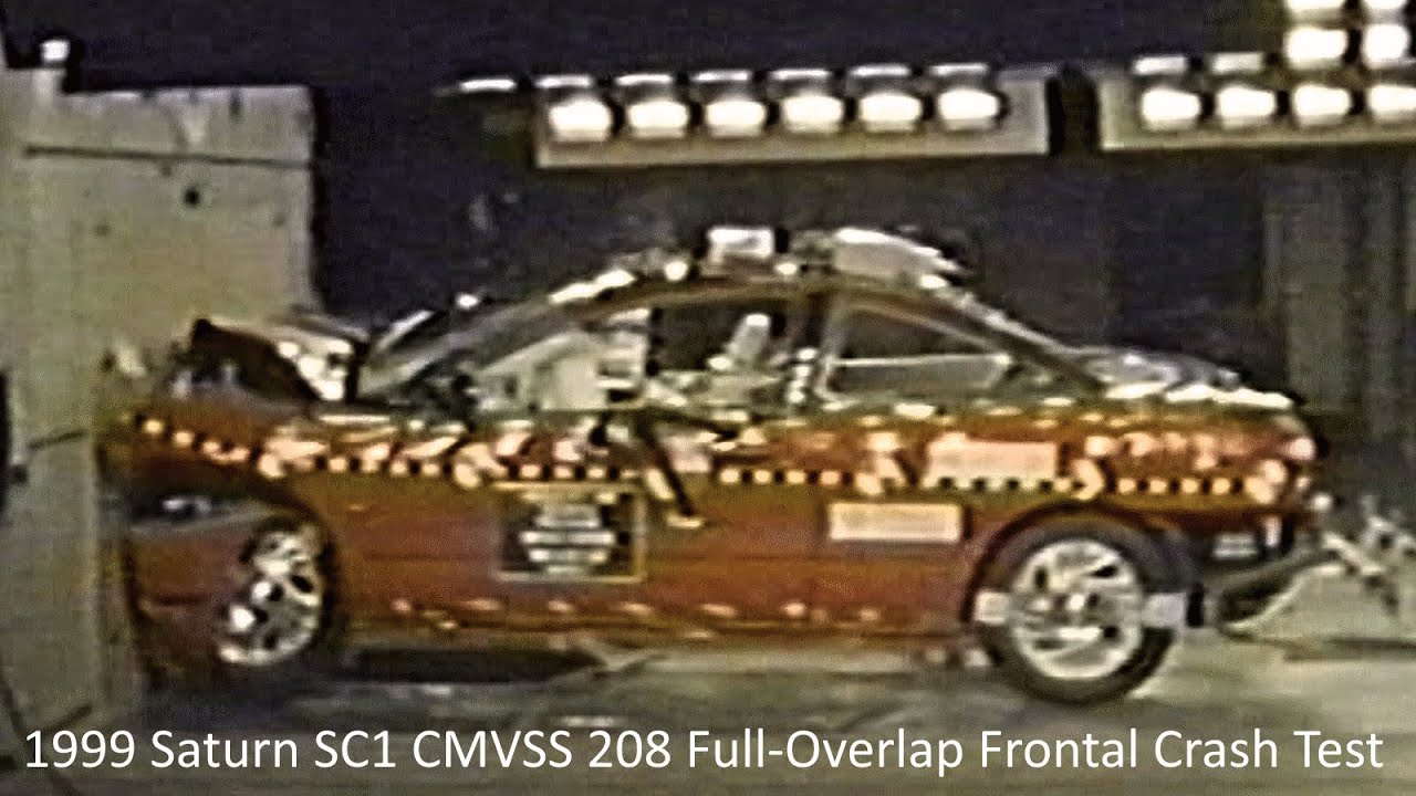 1997-2002 Saturn SC1 / SC2 Coupe CMVSS 208 Full-Overlap Frontal Crash ...