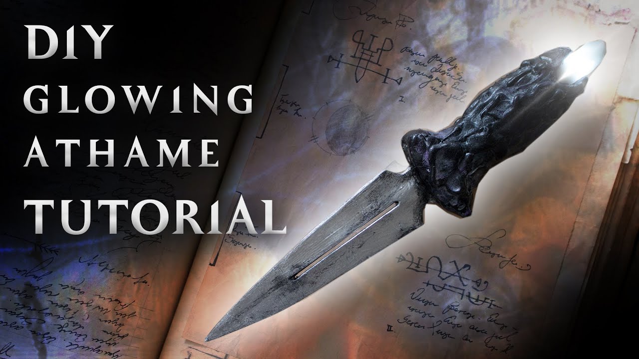 *english* DIY GLOWING ATHAME / CHARMED INSPIRED TUTORIAL - YouTube