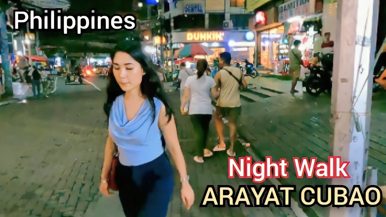 Thursday Night In Arayat Cubao Quezon city Philippines - 4K Night ...