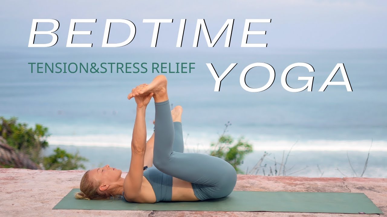 Evening yoga for tension&stress relief/ Deep sleep yoga - YouTube