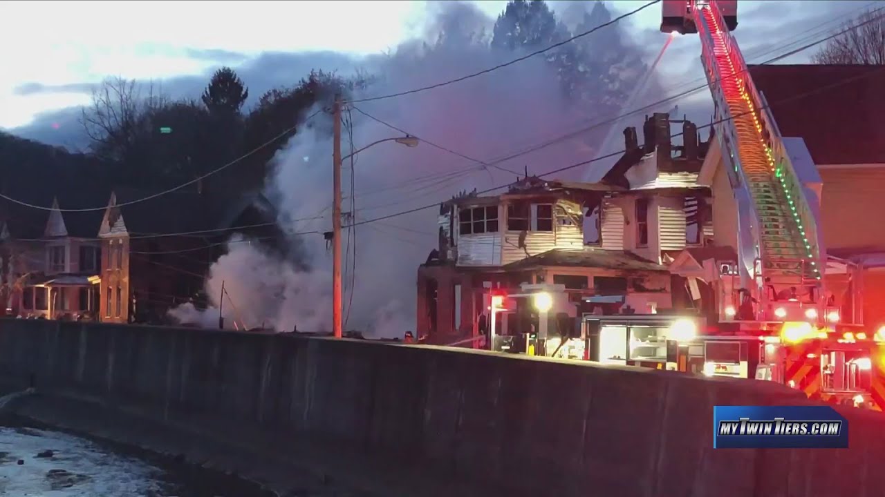 Massive Hornell Fire PKG - YouTube