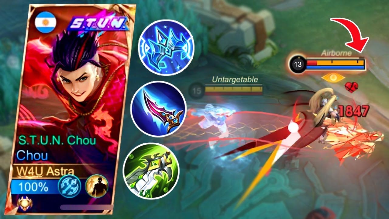 CHOU NEW FREESTYL COMBO WINTER CROWN Mobile Legend - YouTube