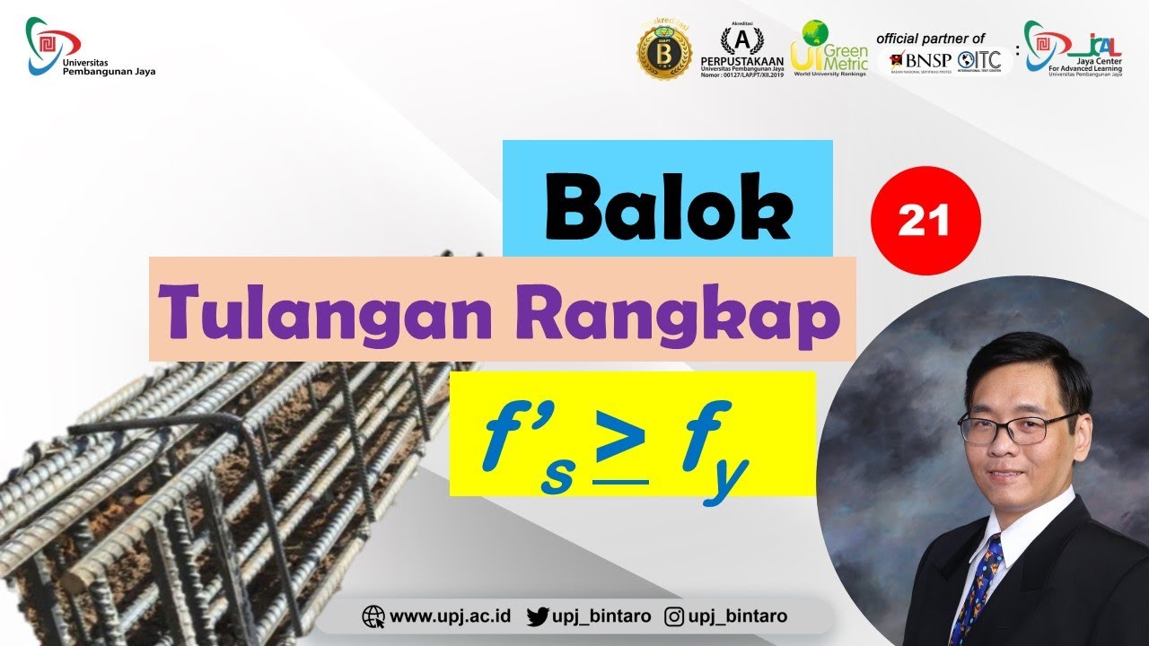 21. Balok Tulangan Rangkap As' Luluh - YouTube