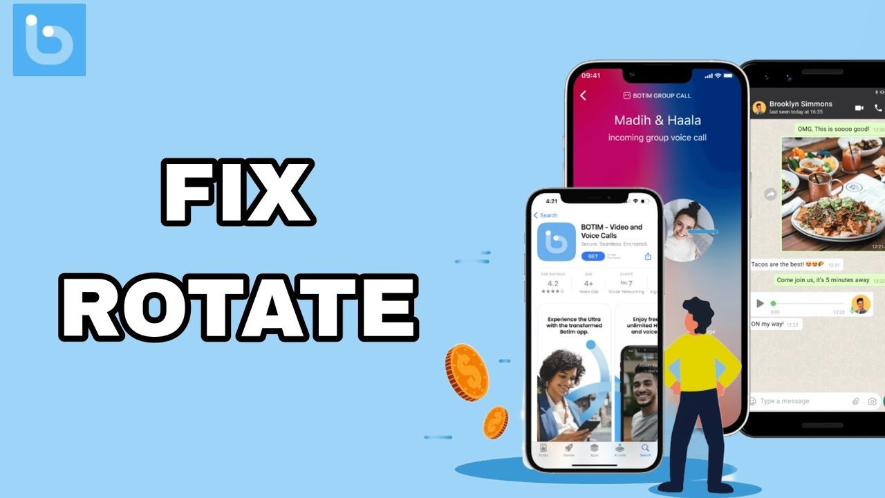 How To Fix And Solve Rotate On Botim App | Final Solution - YouTube