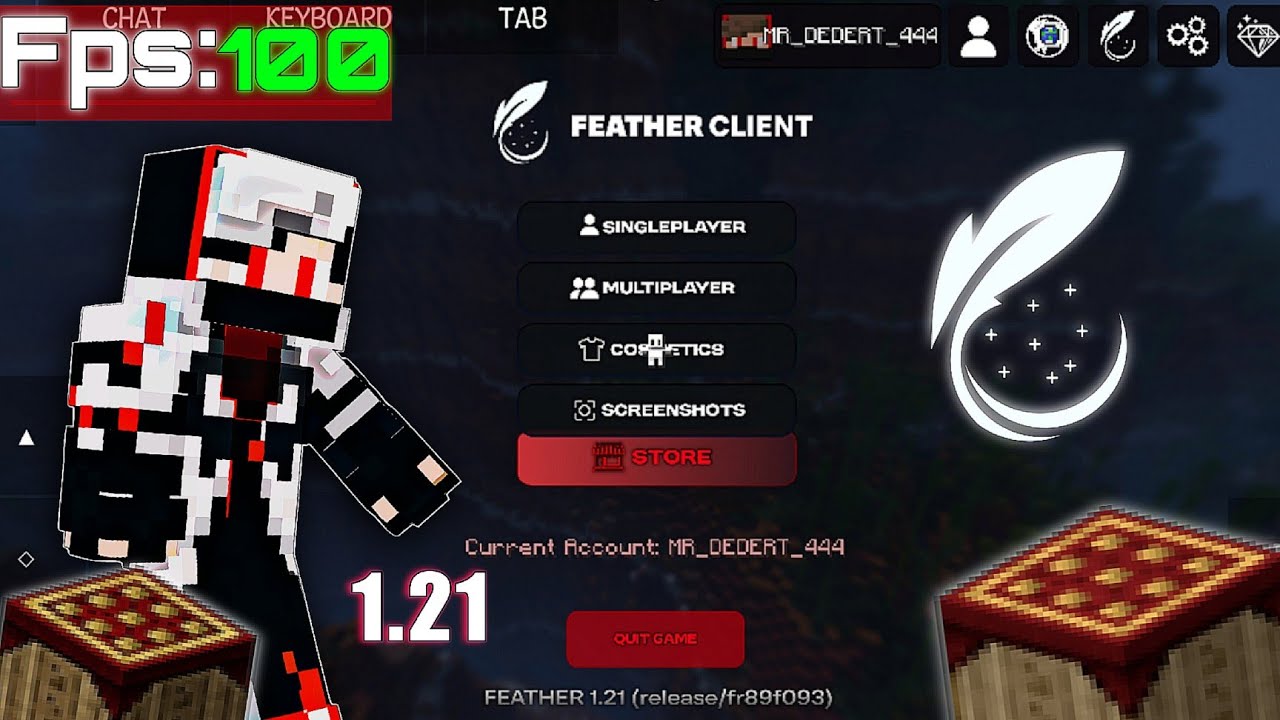 How to install 'feather Client' in Pojav Launcher 1.21 || feather client for pojav launcher ...