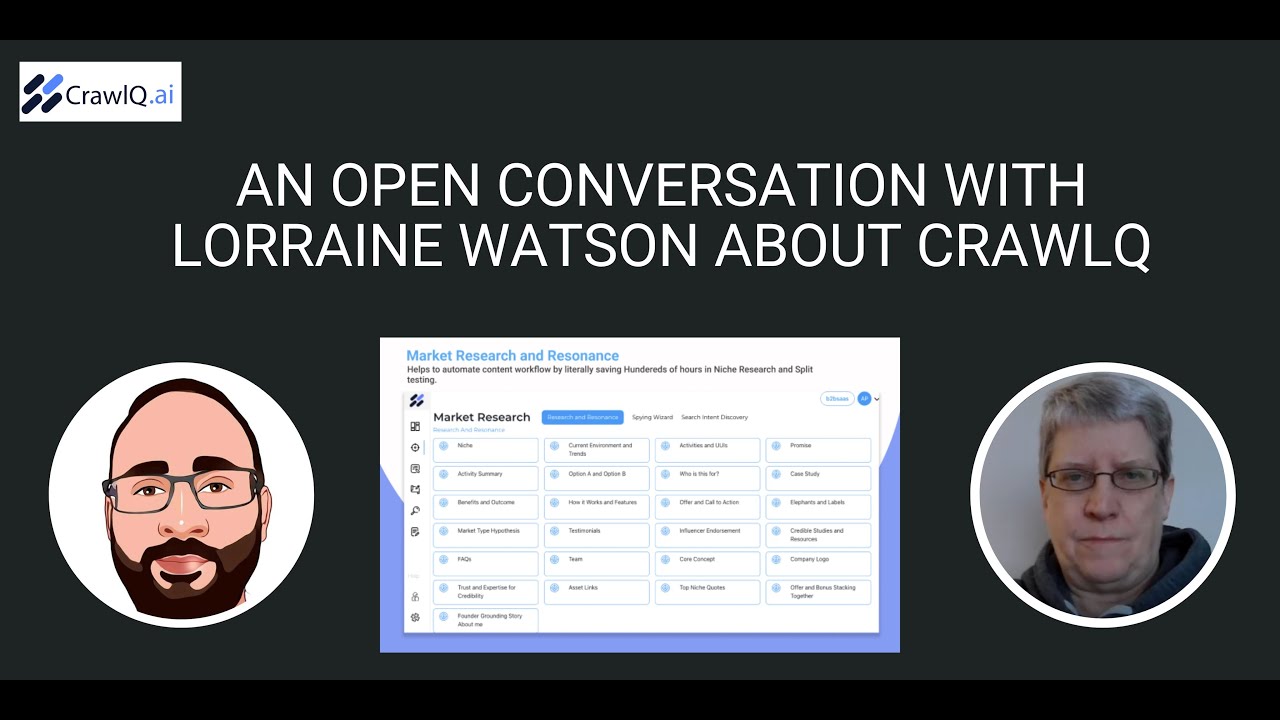 An Open Conversation with Lorraine Watson about CrawlQ - YouTube