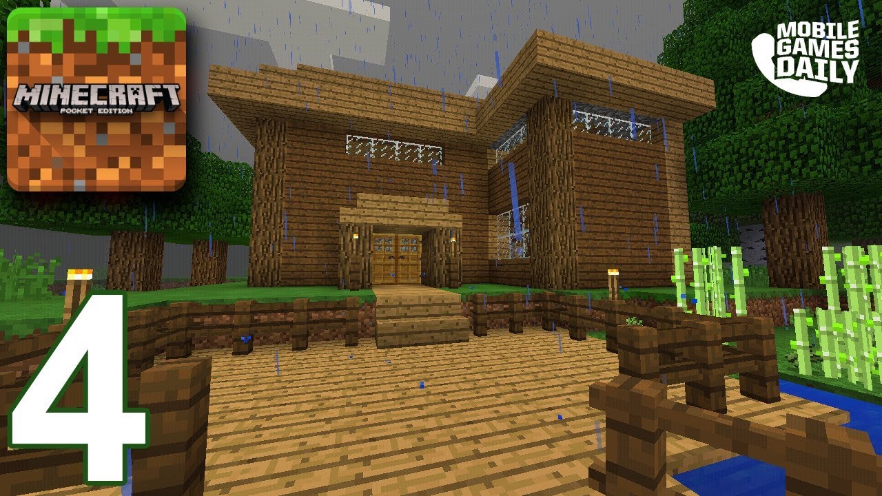 MINECRAFT: Pocket Edition Gameplay Walkthrough Part 4 - Creating a ...