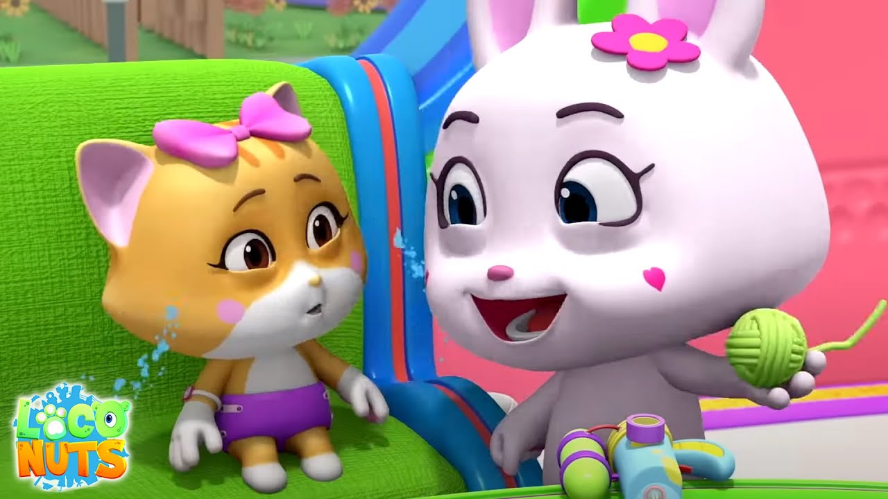 Baby Sitter Mga Animated na Cartoon ng Hayop Para sa Mga Bata - YouTube