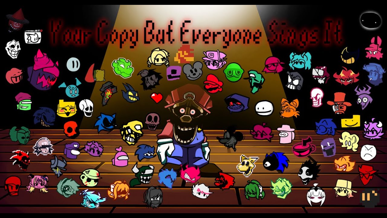 Your Copy But Every Turn A Different Character Sings It (FNF Classified ...