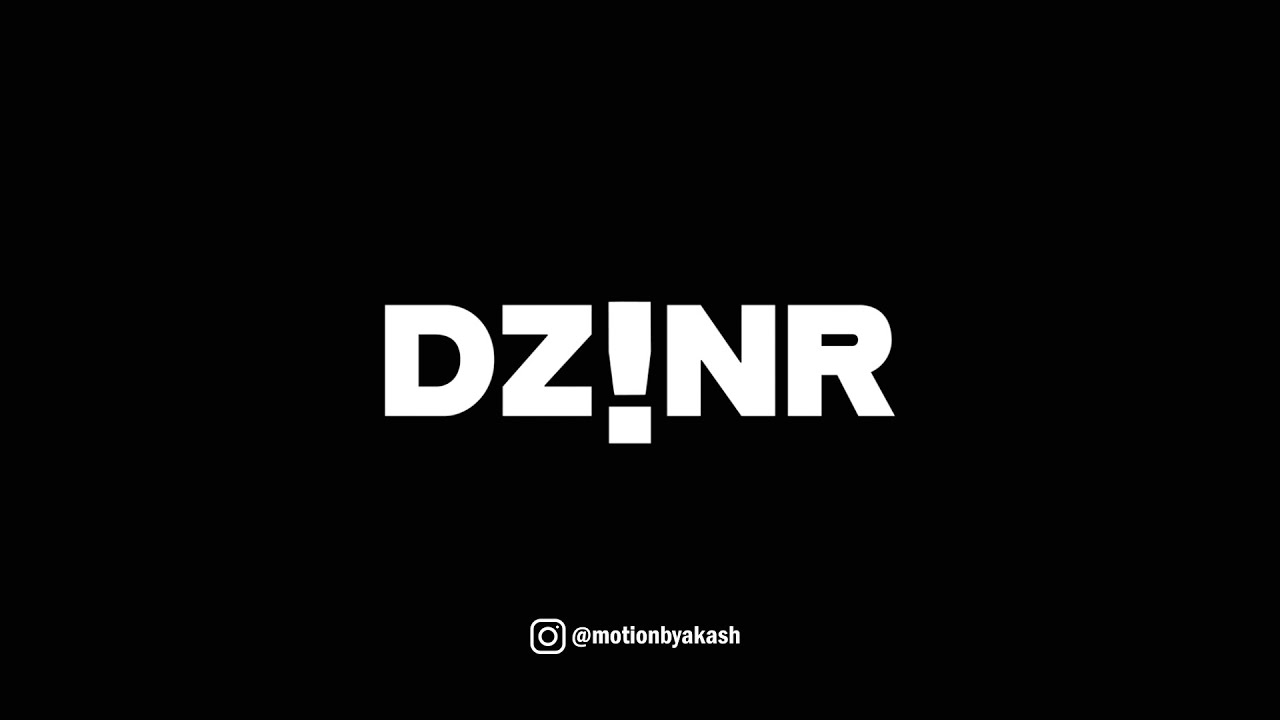 DZINR OFFICIAL Logo animation for@anikjaindesign #logoanimation #vfx # ...