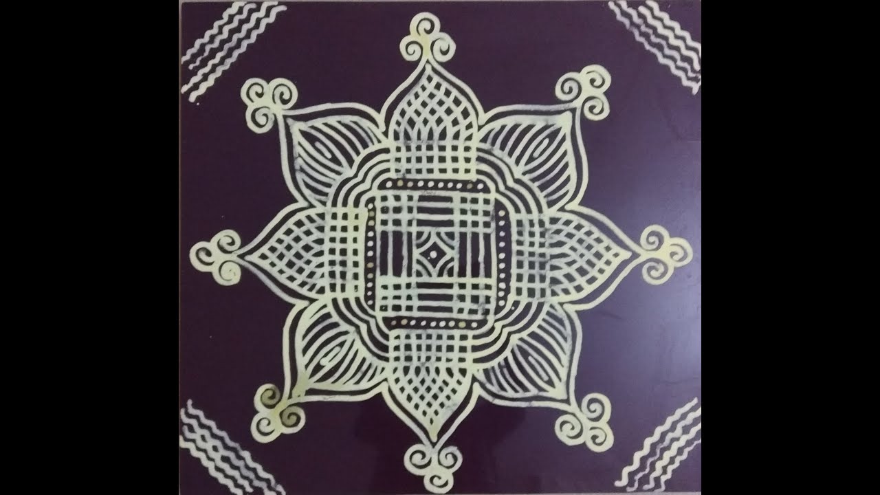 Simple Traditional Padi Kolam for Beginners| Maa Kolam - YouTube