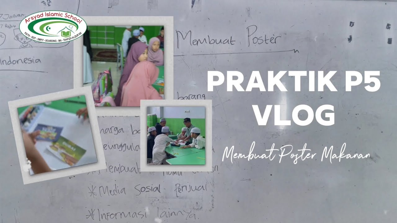 PRAKTIK P5 MEMBUAT POSTER MAKANAN 🍰🍢 - YouTube