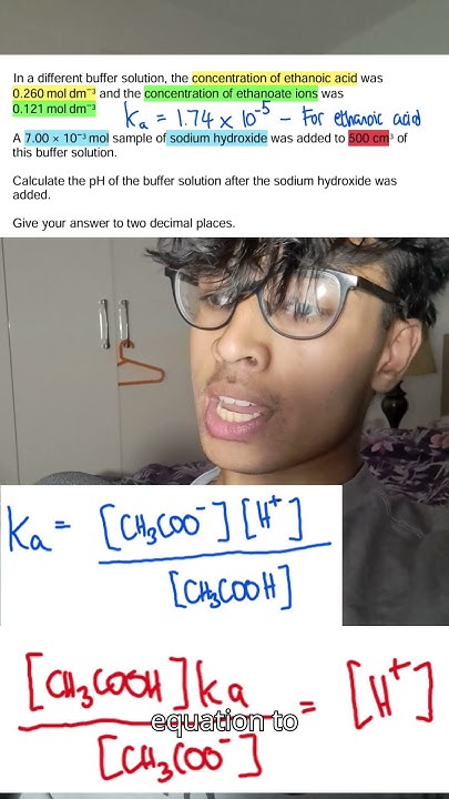 BUFFER CALCULATIONS EXPLAINED A LEVEL CHEMISTRY - YouTube