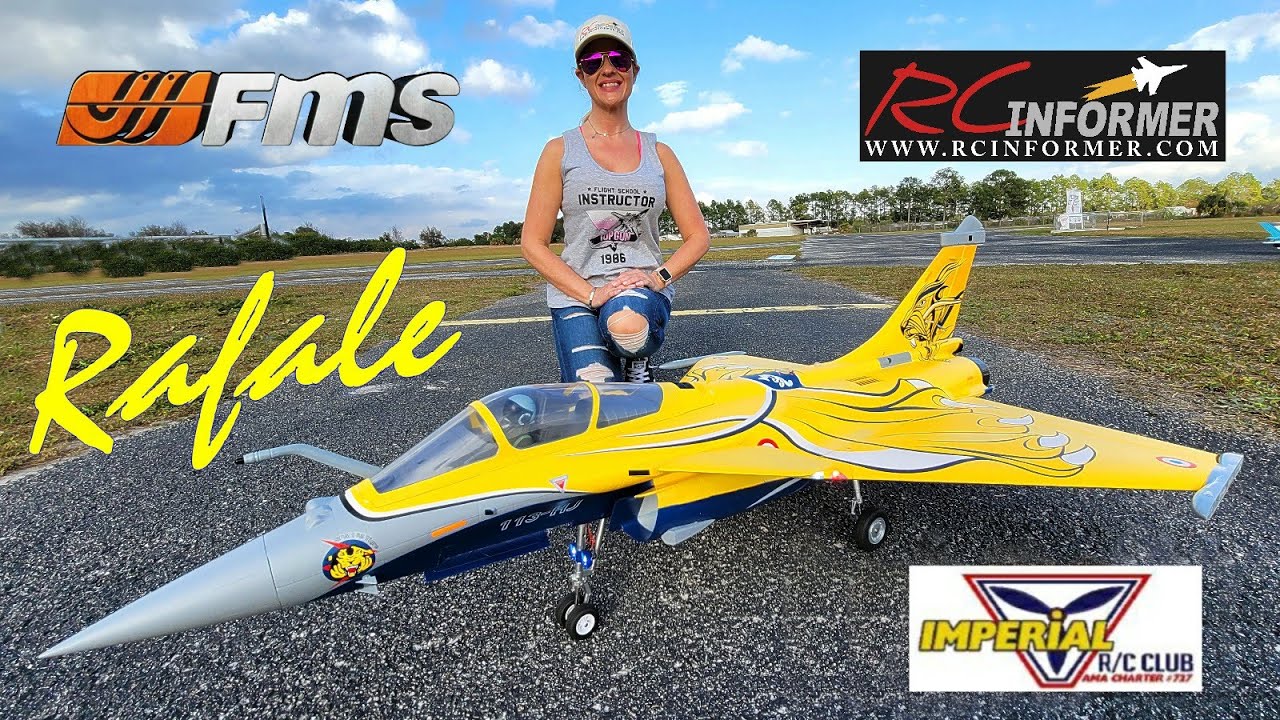 FMS RAFALE 80MM Flight #2 at Imperial RC By: RCINFORMER - YouTube