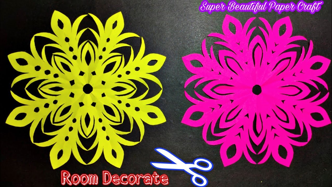 How To Make Diwali Colour Paper Decoration | paper Craft | Beautiful ...