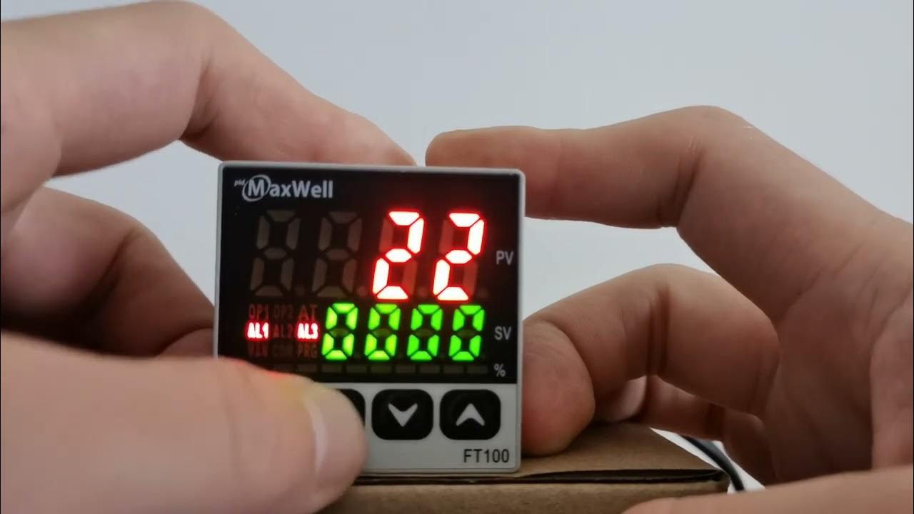 PID temperature controller+timer 2 in1 unit - YouTube
