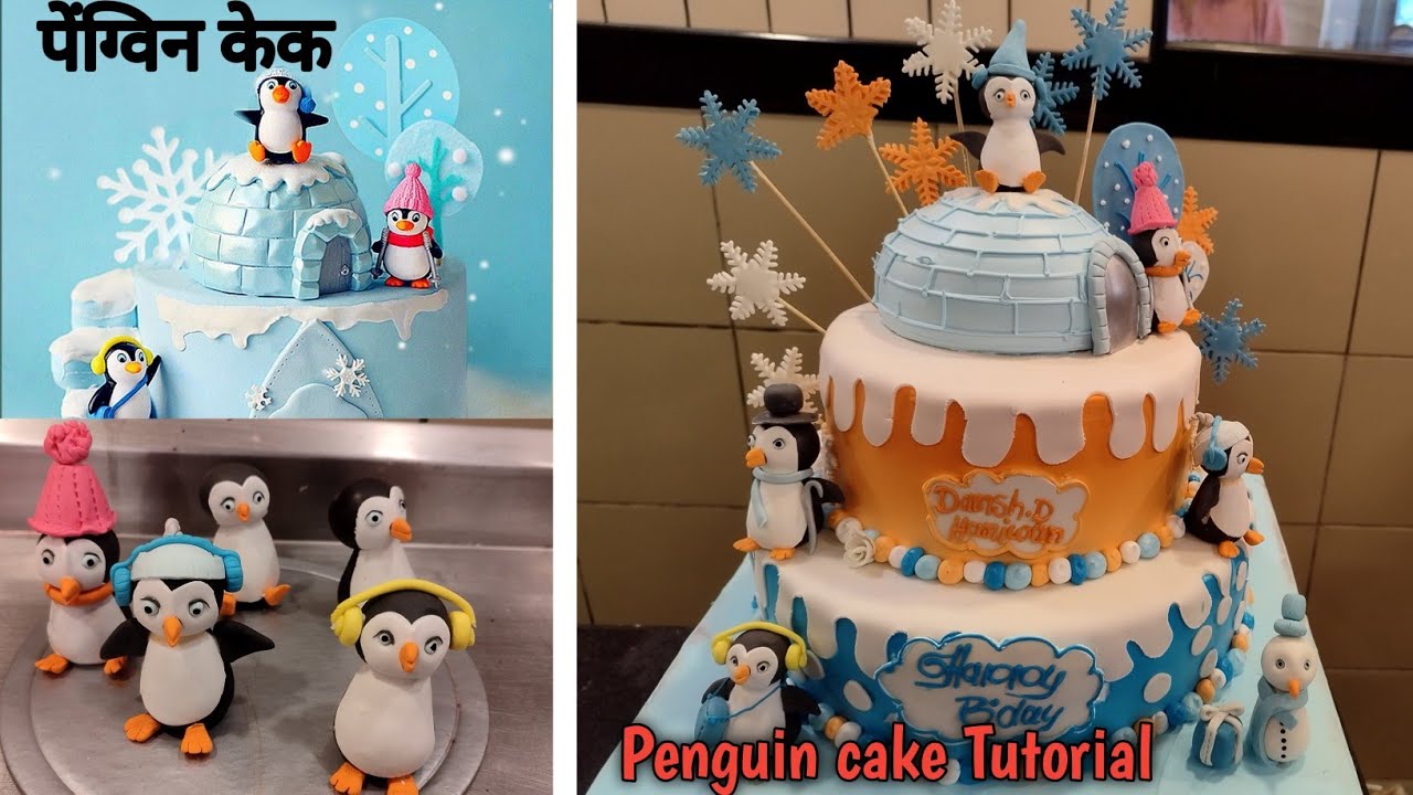 How To Make A Penguin Cake Design | Penguin cake 3 Stape | Penguin Cake ...