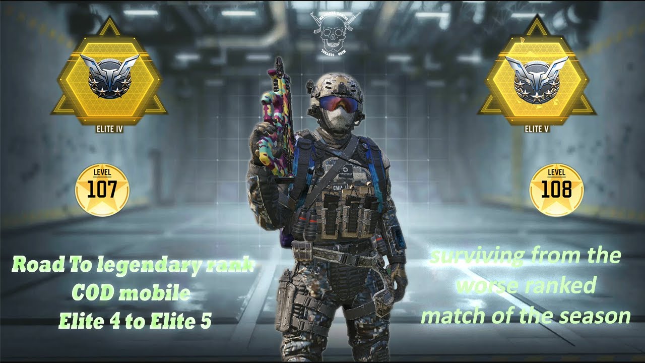 Road To legendary rank COD mobile Elite 4 to Elite 5 season 6 - YouTube