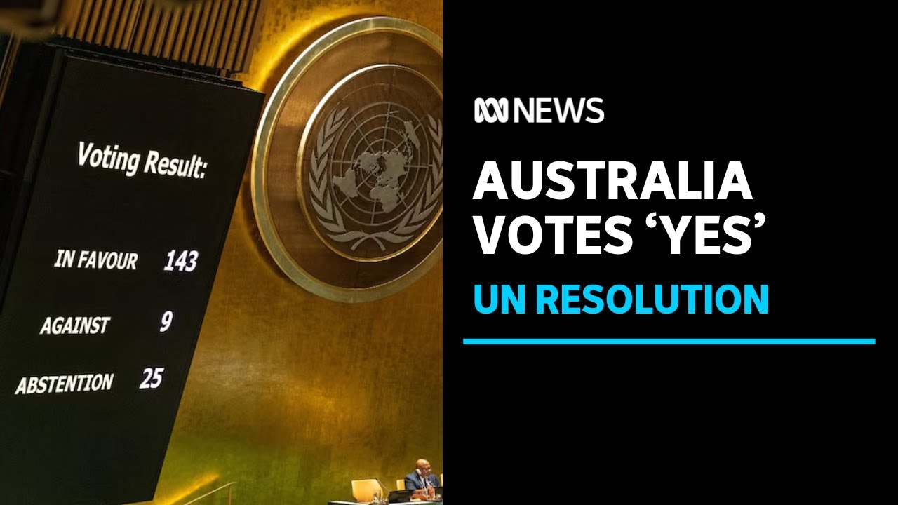 Australia votes 'yes' at UN as Palestinian push for full membership ...