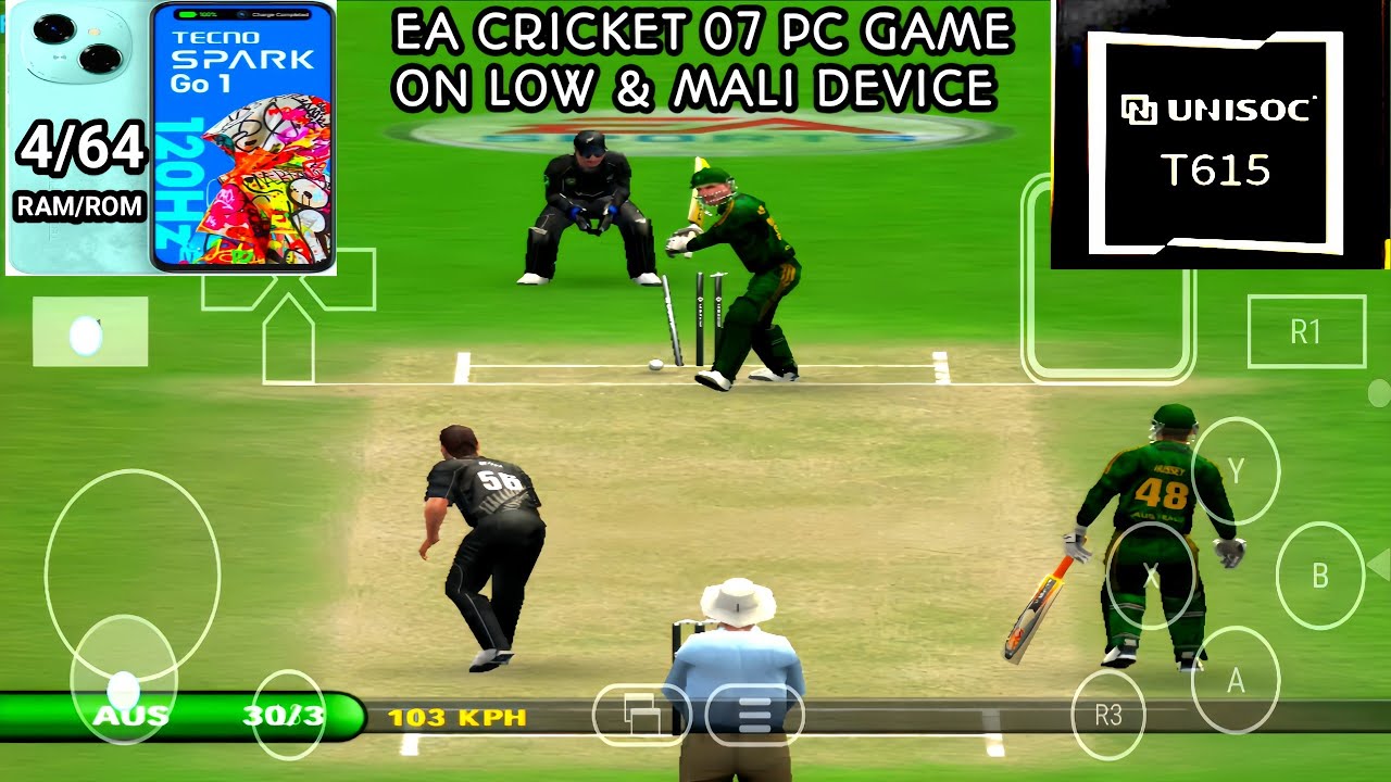 How to play Ea cricket 07 pc game in Low & Mali device Ea cricket 07 pc ...