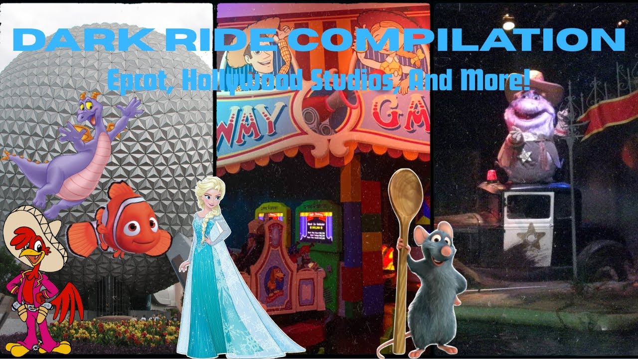 Dark Ride Compilation: Epcot, Hollywood Studios, And More!!! (250th ...