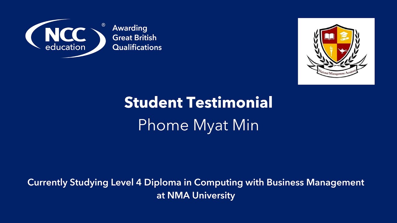L4DCBM Student Testimonial- NMA University - YouTube