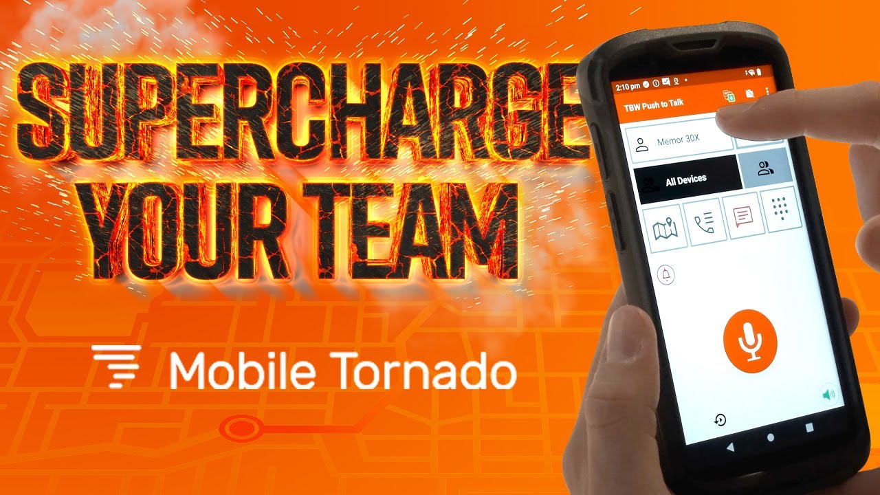 Mobile Tornado Push-to-Talk software | The Barcode Warehouse - YouTube