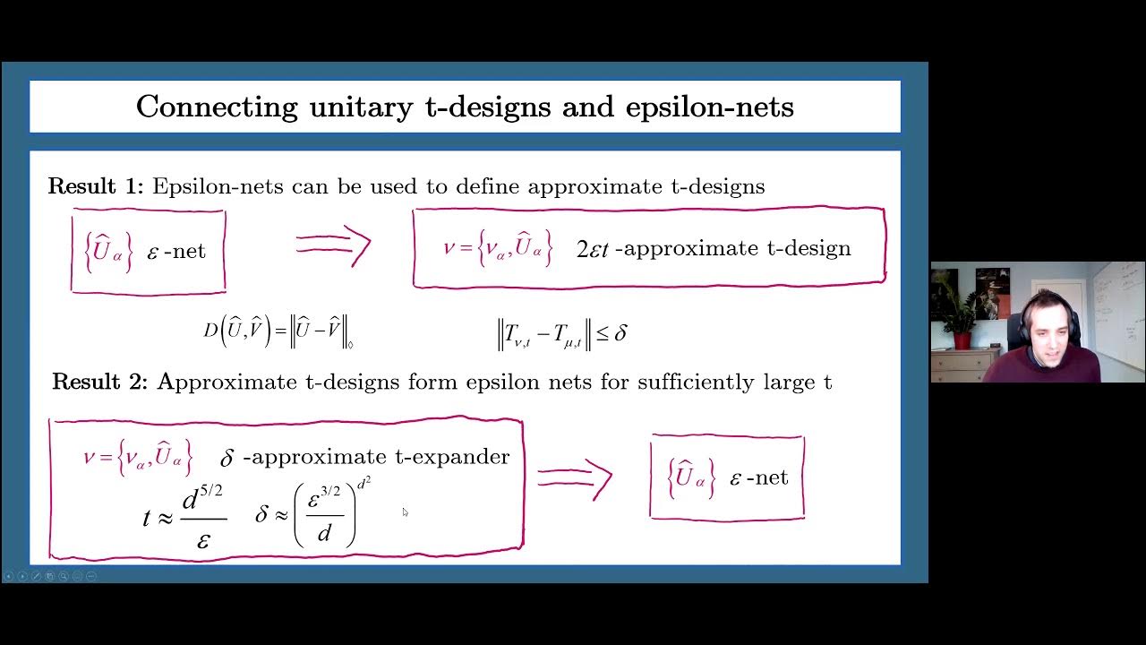 QIP2021 | Epsilon-nets, unitary designs and random quantum circuits (Michal Oszmaniec) - YouTube