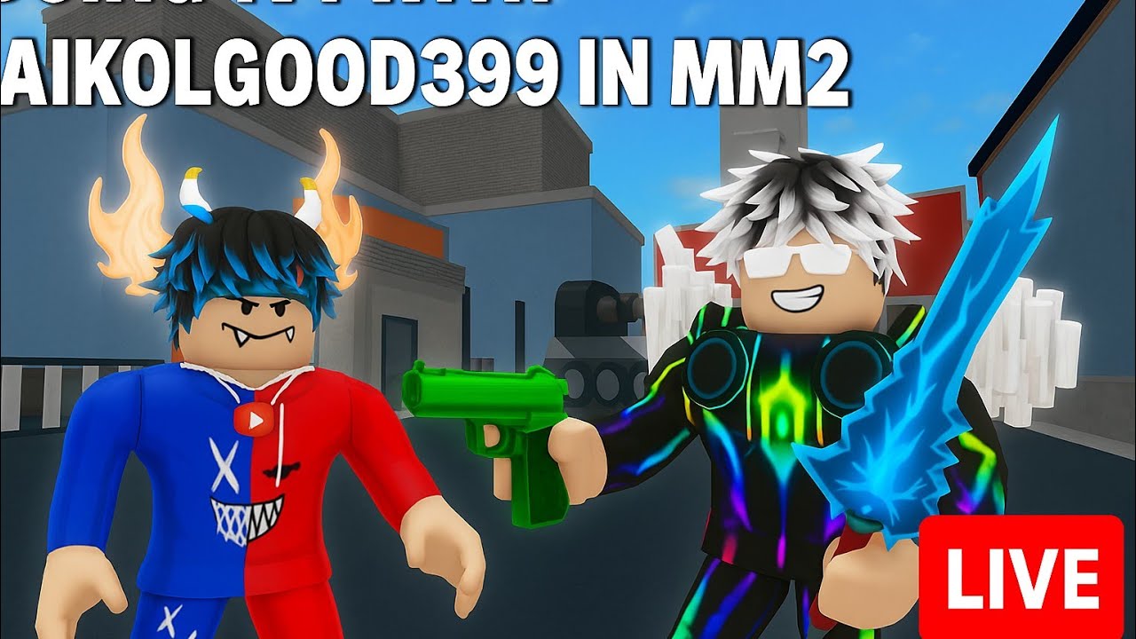 Doing 1v1 with Maikolgood399 in mm2 - YouTube