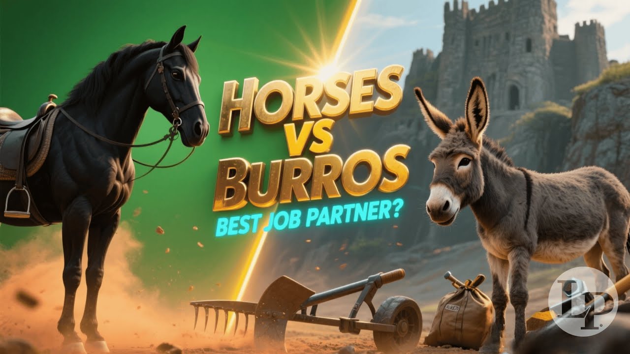 Caballos vs. Burros: ¿Quién es el Mejor Compañero de Trabajo? - YouTube