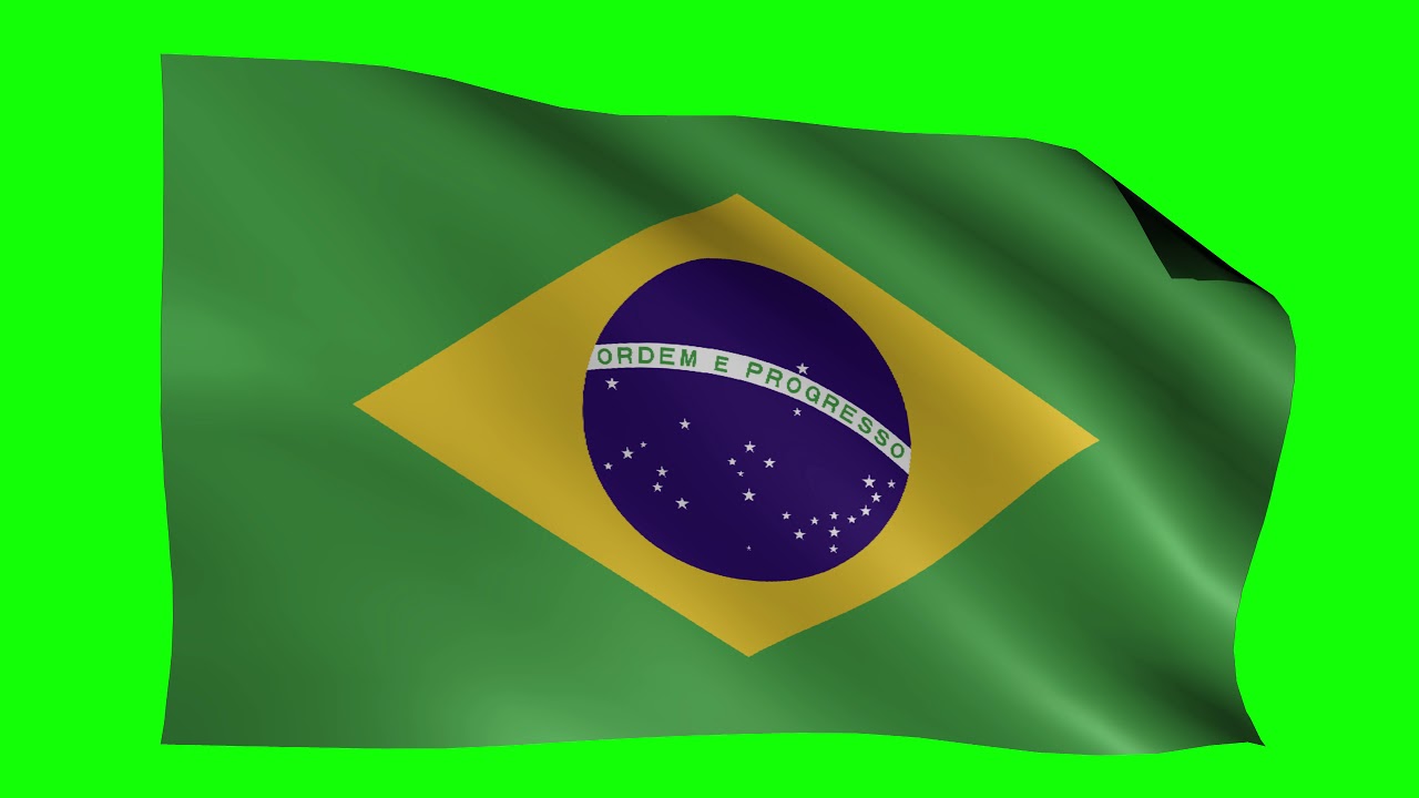 Brazil Flag #3 - 4K Green screen FREE high quality effects - YouTube