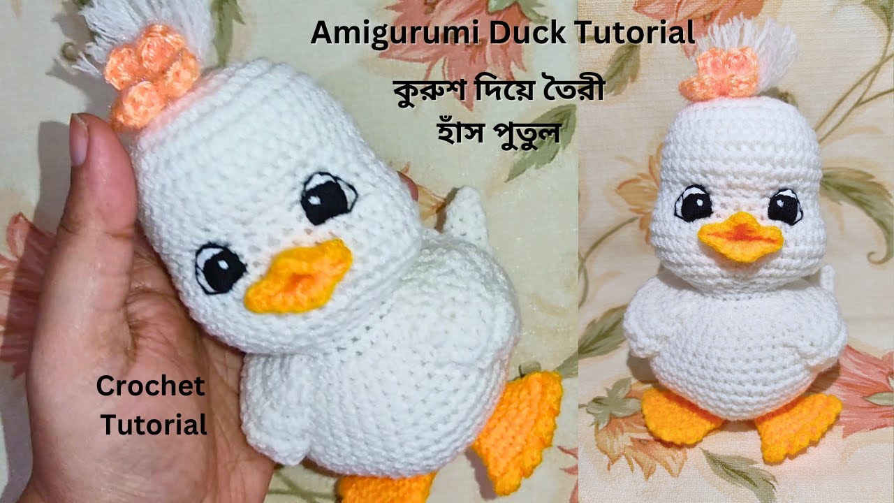 Amigurumi Duck Tutorial | Crochet Duck | Easy tutorial for beginners - YouTube