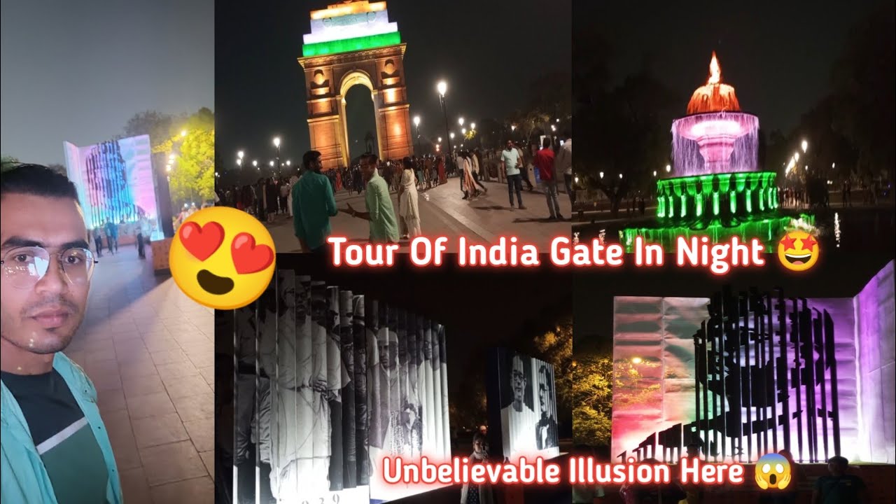 India Gate Tour 2023 | Unbelievable Illusion 😳 at India Gate | Nirdesh ...