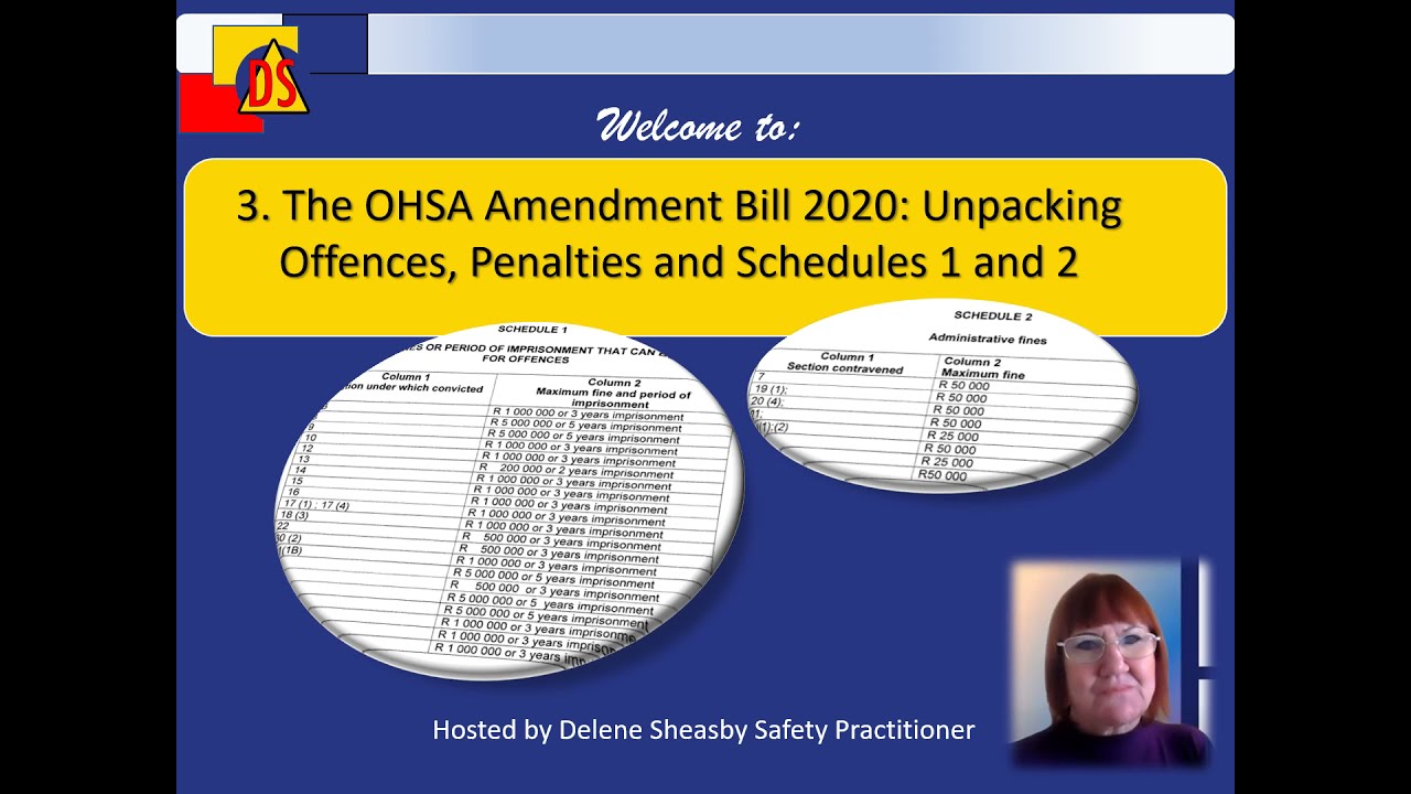 SCHEDULE 1 AND 2 OFFENCES AND PENALTIES - YouTube