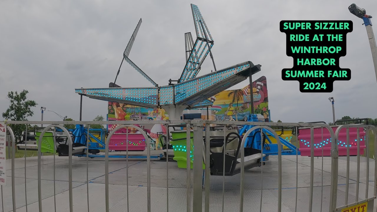 Super Sizzler Ride At The Winthrop Harbor Summer Fair 2024 - YouTube