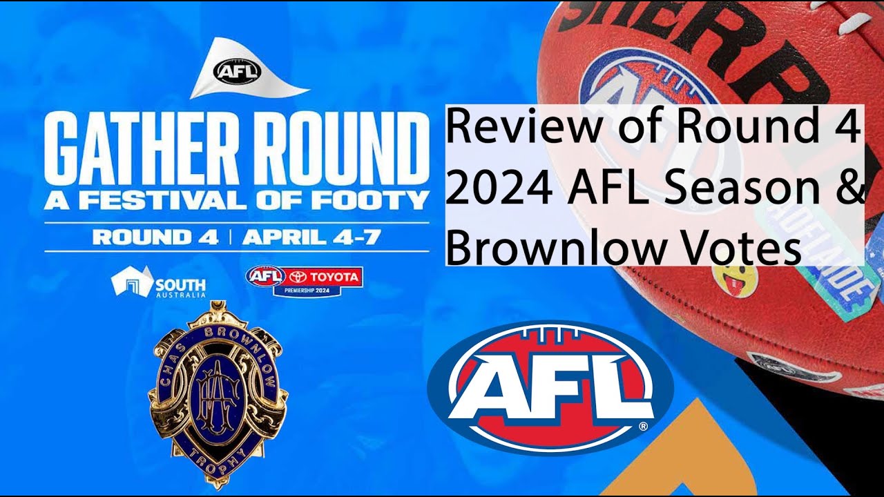 Review of AFL Gather Round 4 - 2024 and My Brownlow Votes [Australian ...