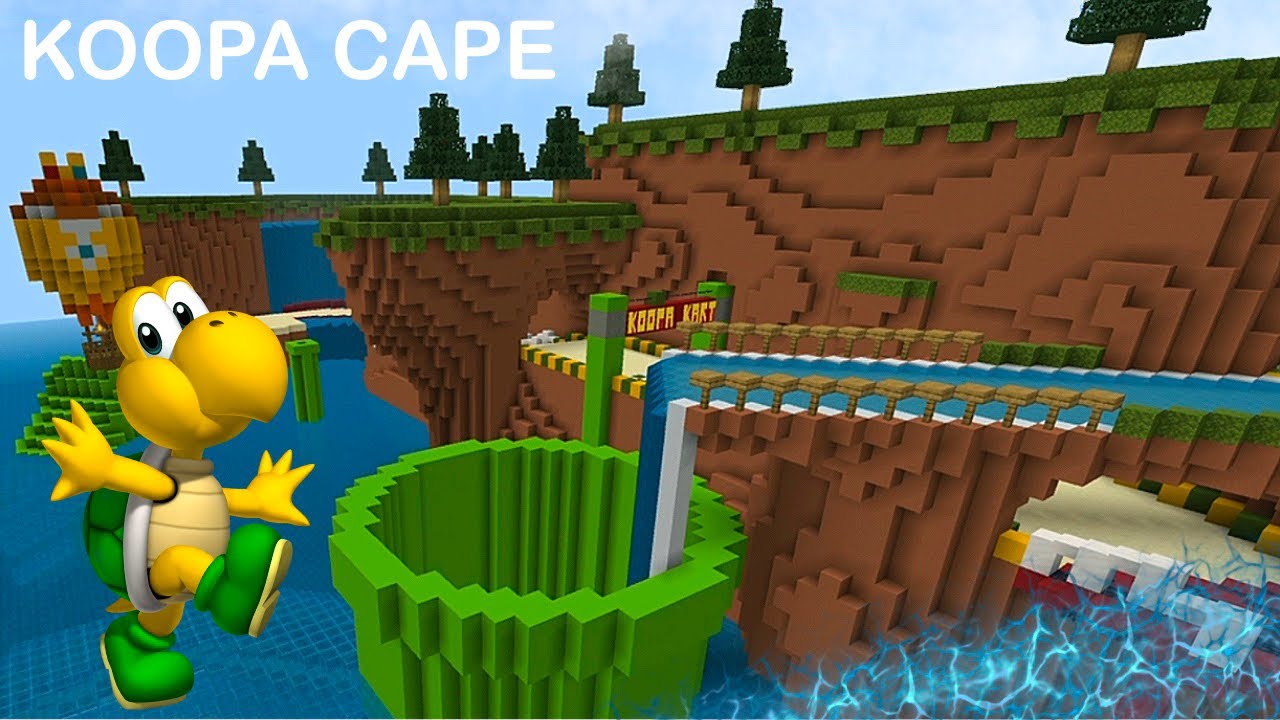 Wii Koopa Cape - Mario Kart in Minecraft - YouTube