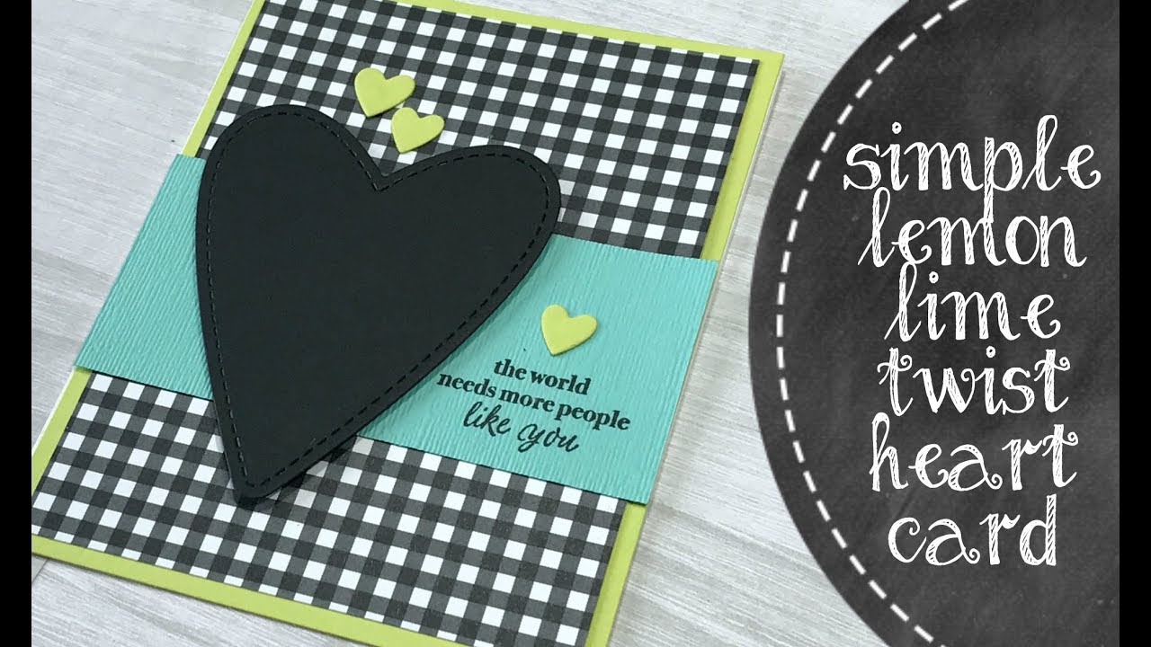 Lemon Lime Twist Card - YouTube
