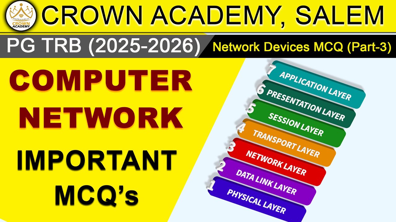 PGTRB 2025 - Computer Network (Important MCQs) - Part 4 - YouTube
