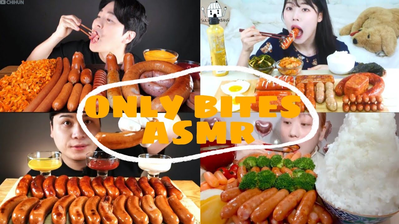 Sausage Mukbang Compilation [Bites Only ASMR] - YouTube