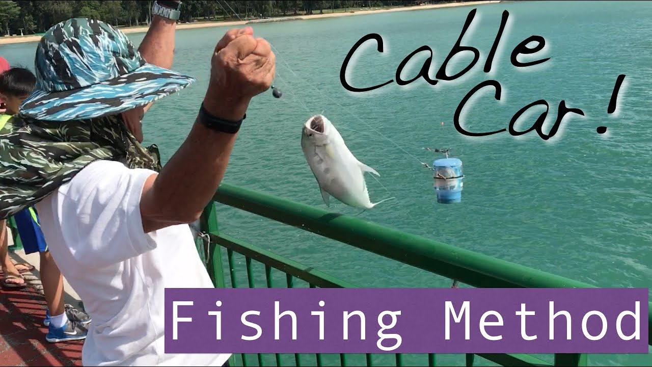 Cable Car Fishing @ Bedok Jetty, ECP [See the catch!] - YouTube